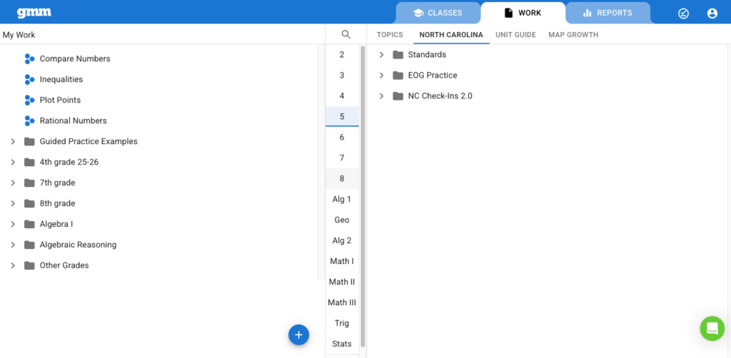 North Carolina Math Classrooms - Get More Math!